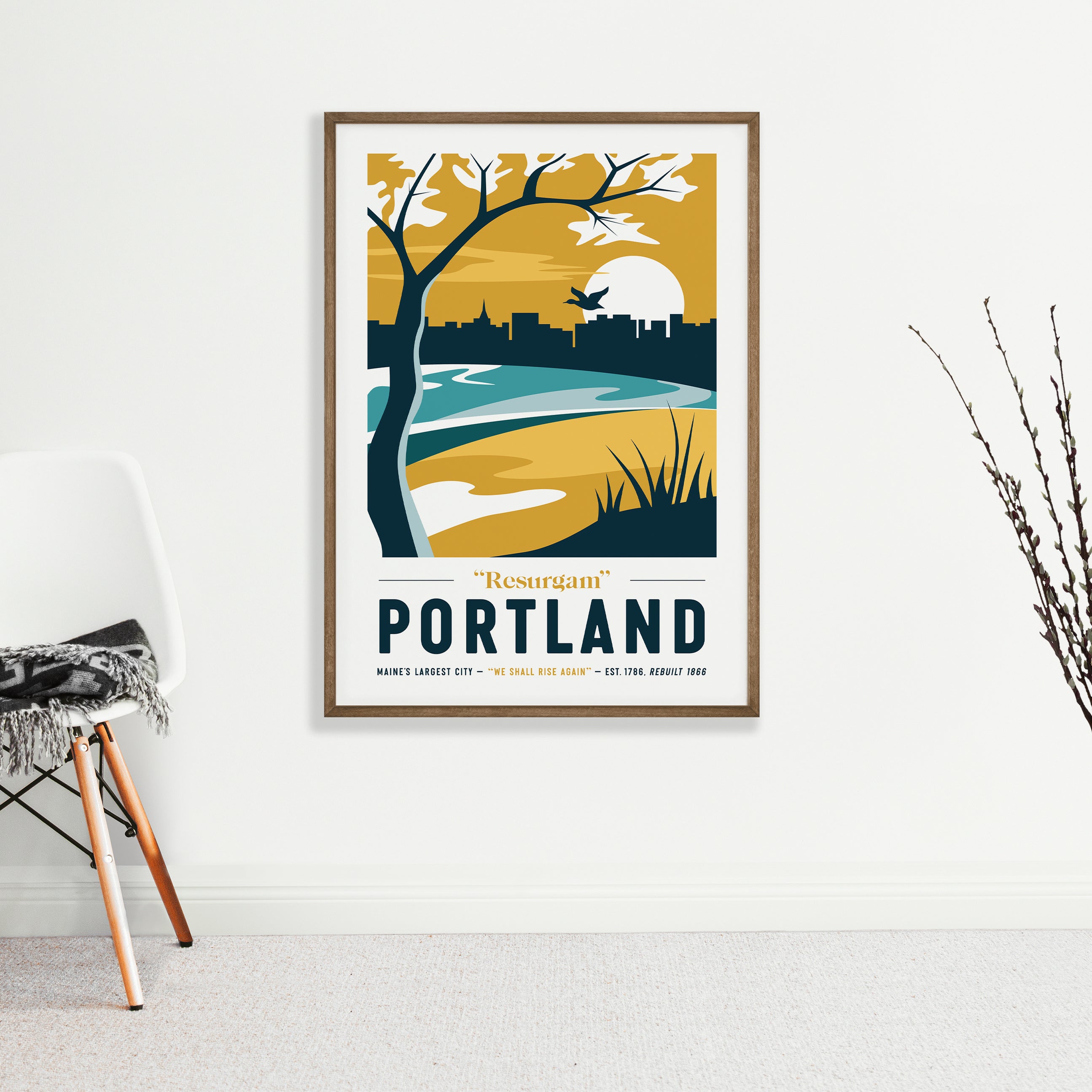 Portland Maine Poster 16"x24" | Vintage Travel Poster | Portland Poste ...